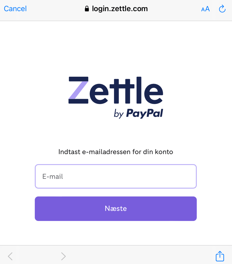 Integration til Zettle Reader 2